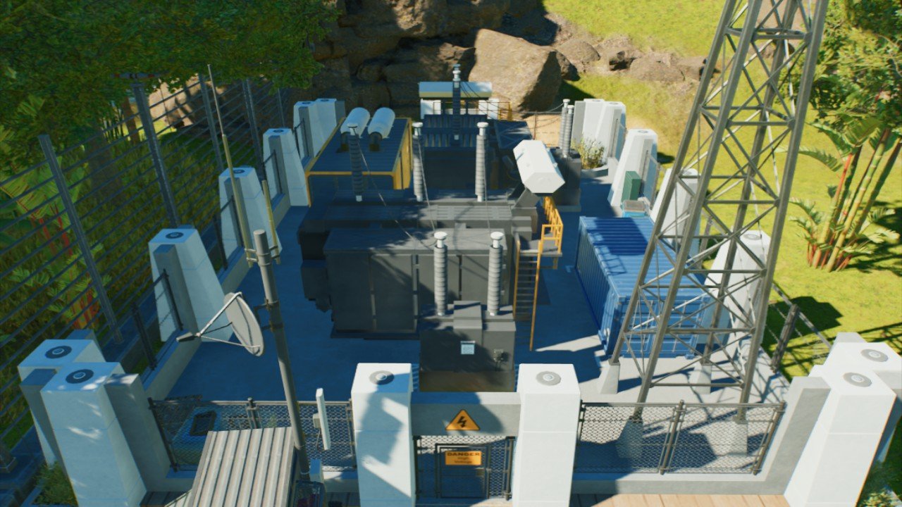 Power: Large Substation with Backup - Workshop - Jurassic World Evolution 3