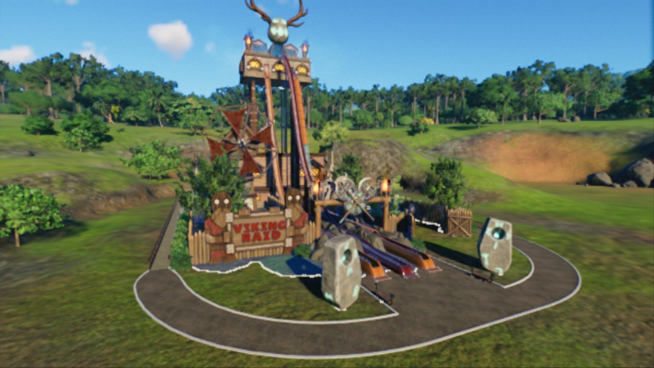 Viking Raid - Triple Flume Ride - Planet Coaster 2 creation - Frontier ...