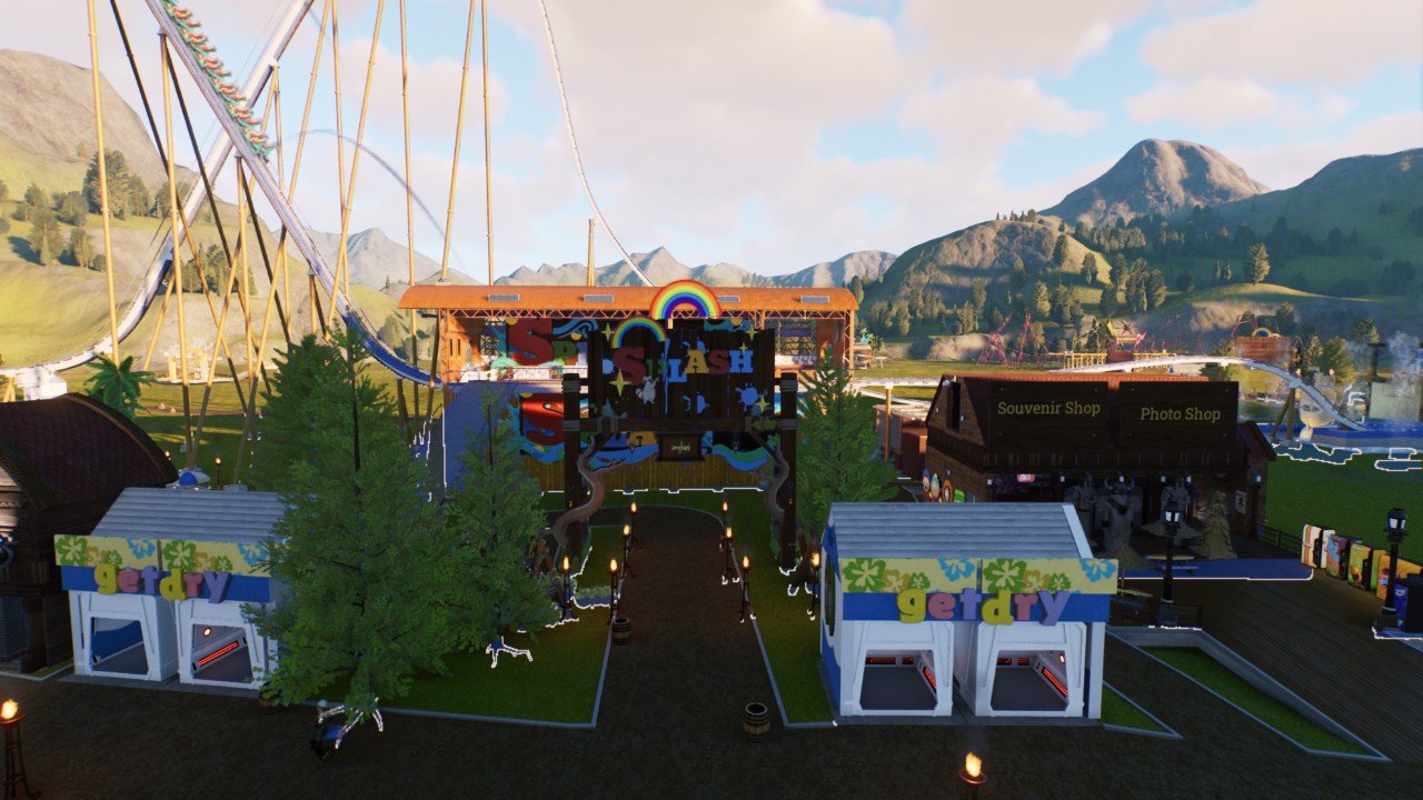 Splash Roller Coaster - Planet Coaster 2 creation - Frontier Workshop