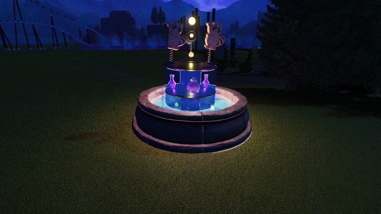 My artistic water Fountain - Planet Coaster 2 creation - Frontier Workshop