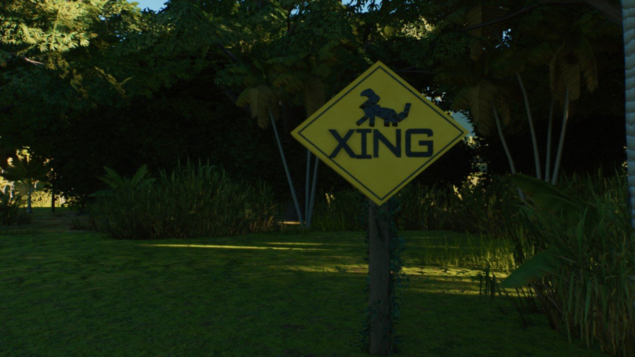 Jurassic Park Paint & Activity Center Brachiosaurus Xing Sign ...