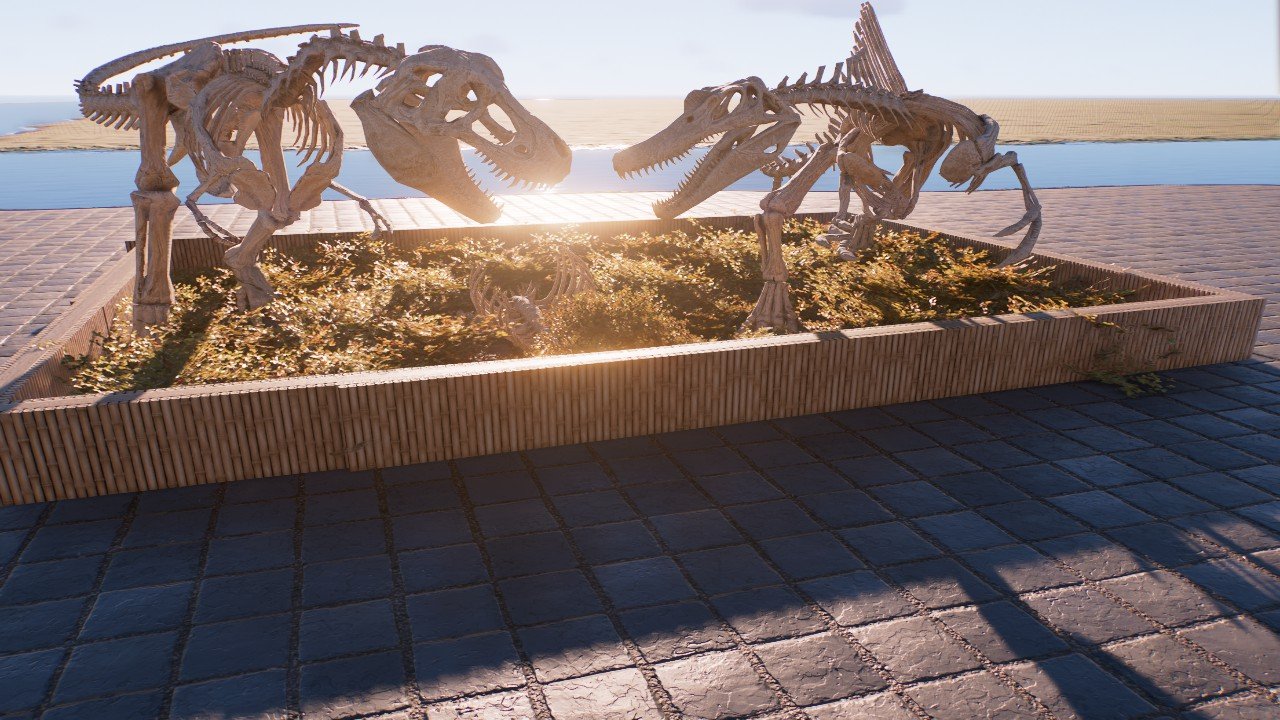 T rex vs spino - Jurassic World Evolution 3 creation - Frontier Workshop