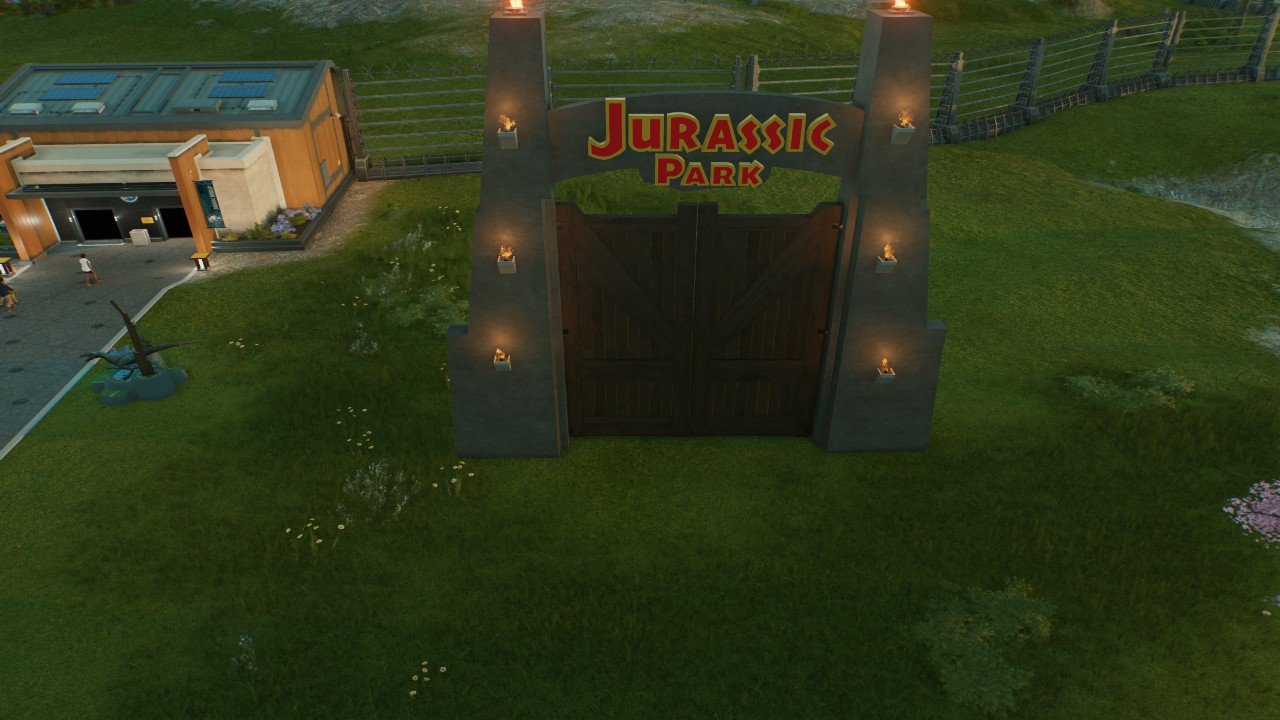 Jurassic Park Gate - Workshop - Jurassic World Evolution 3