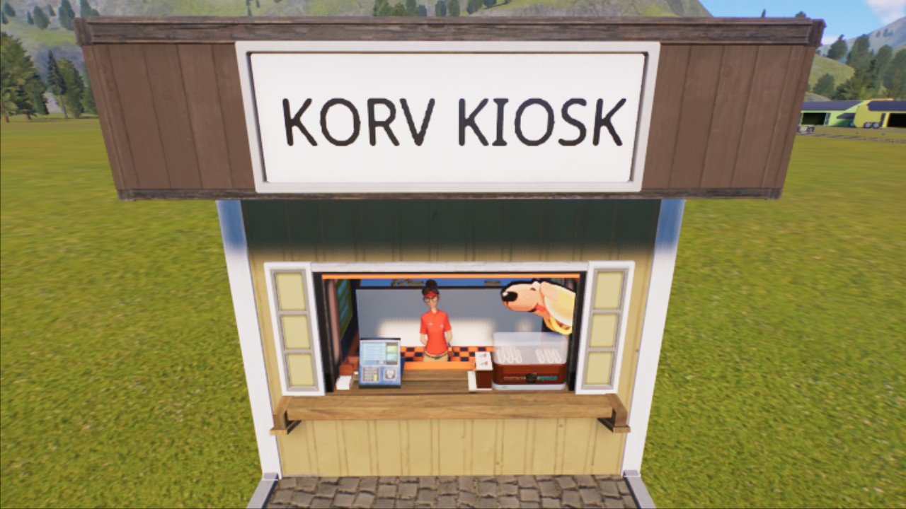 korv kiosk - Planet Coaster 2 creation - Frontier Workshop