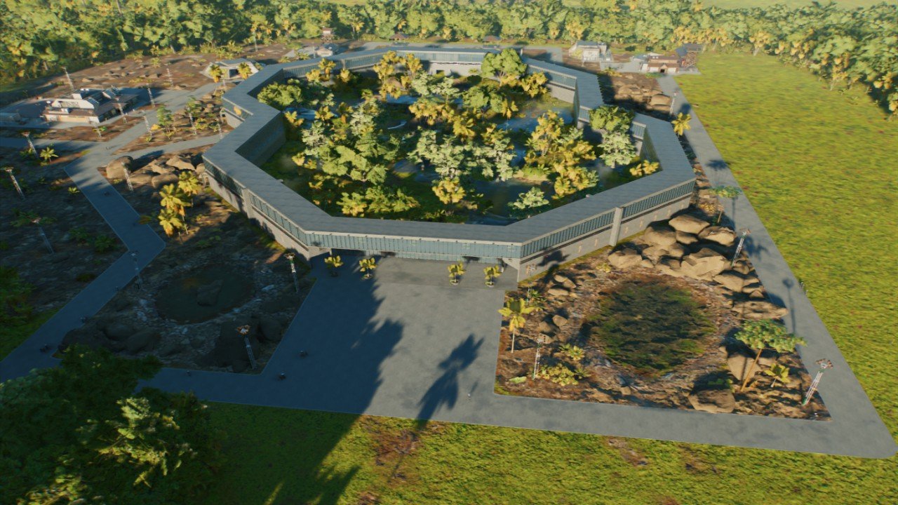 Dilophosaurus Paddock - Workshop - Jurassic World Evolution 3