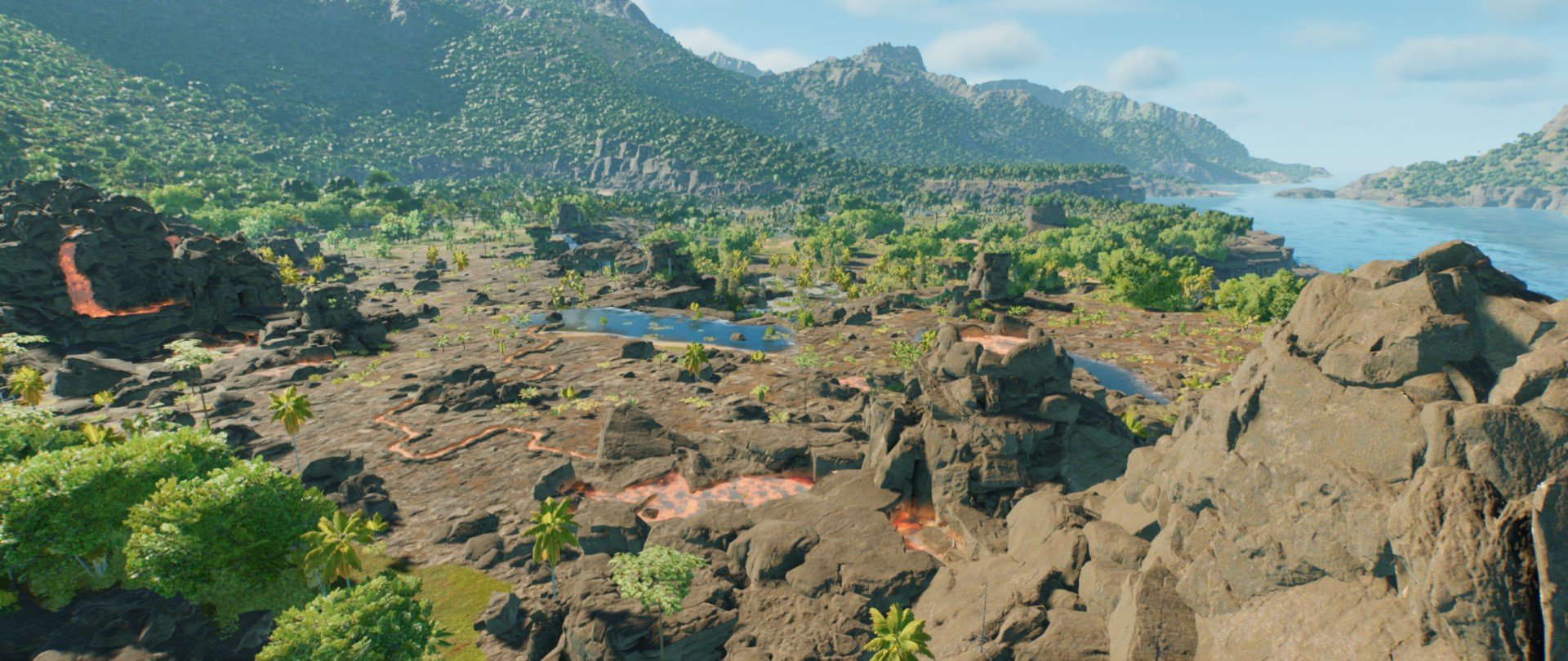 Tropical volcano ecosystem starter - Workshop - Jurassic World Evolution 3