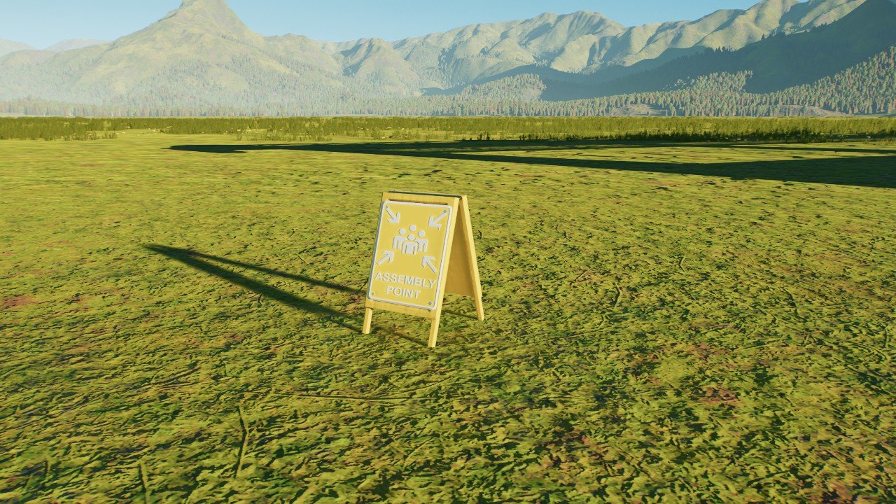 Wet floor sign - Workshop - Jurassic World Evolution 3