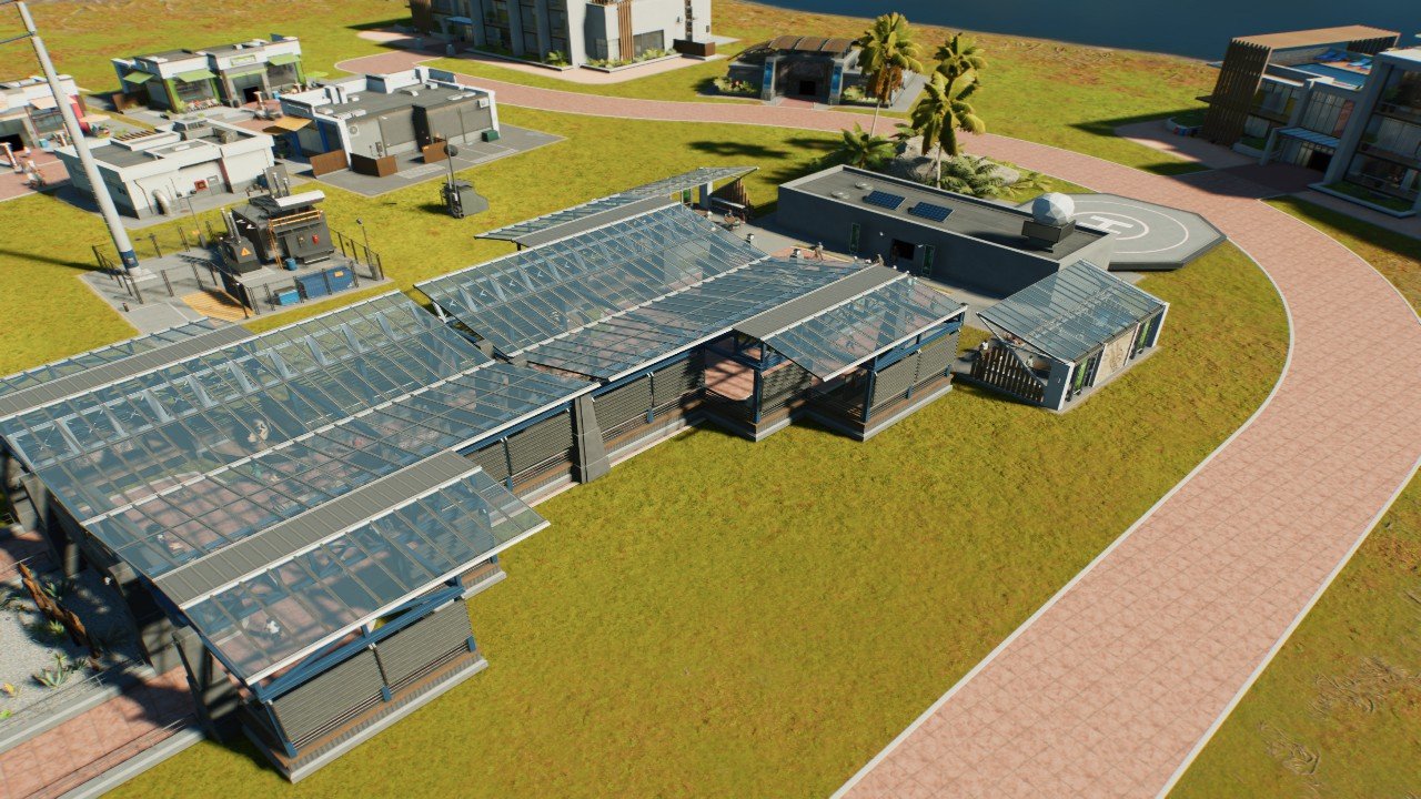 Heliport version Jurassic World secteur science et securite - Workshop ...