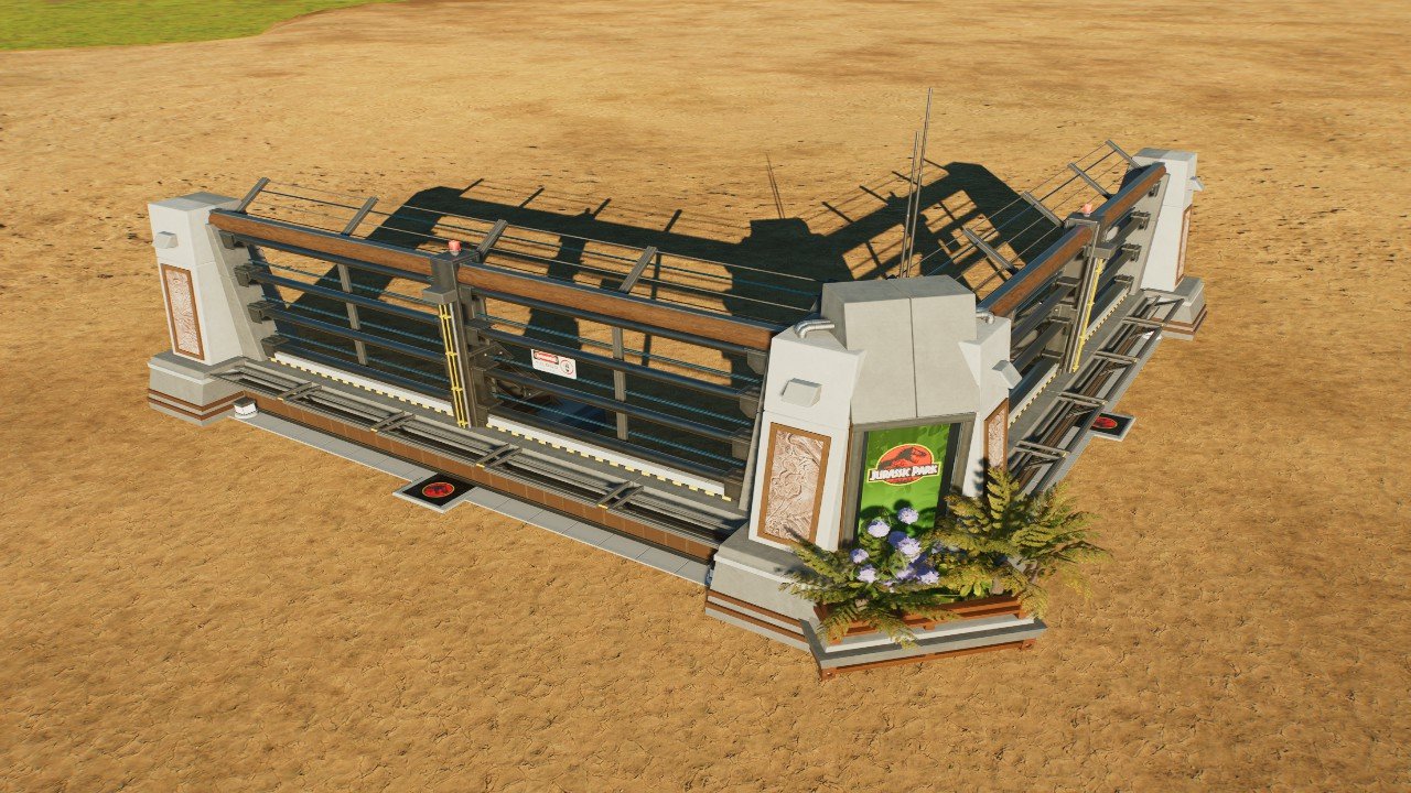 Medium fence L corner - Workshop - Jurassic World Evolution 3