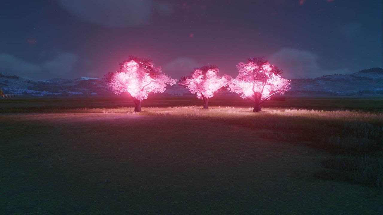 Bioluminescent Cherry Blossom Tree - Jurassic World Evolution 3 ...