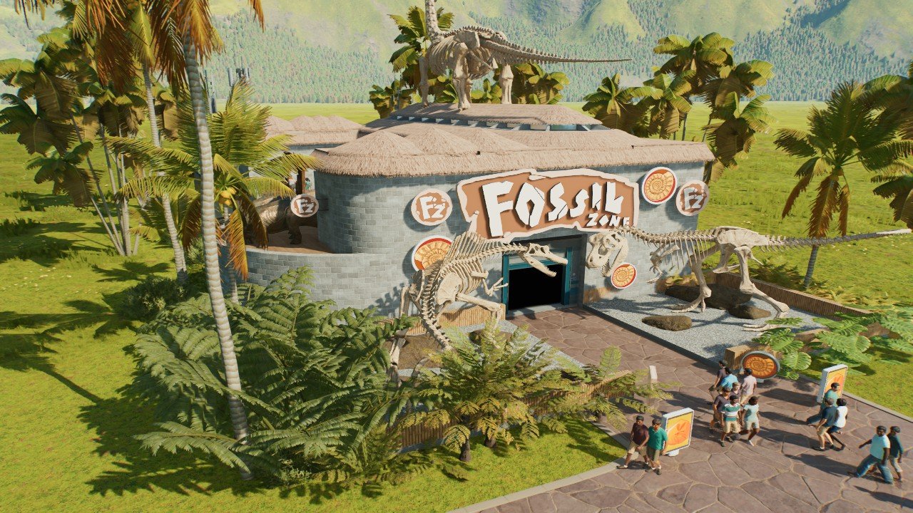 Fossil zone - Jurassic World Evolution 3 creation - Frontier Workshop