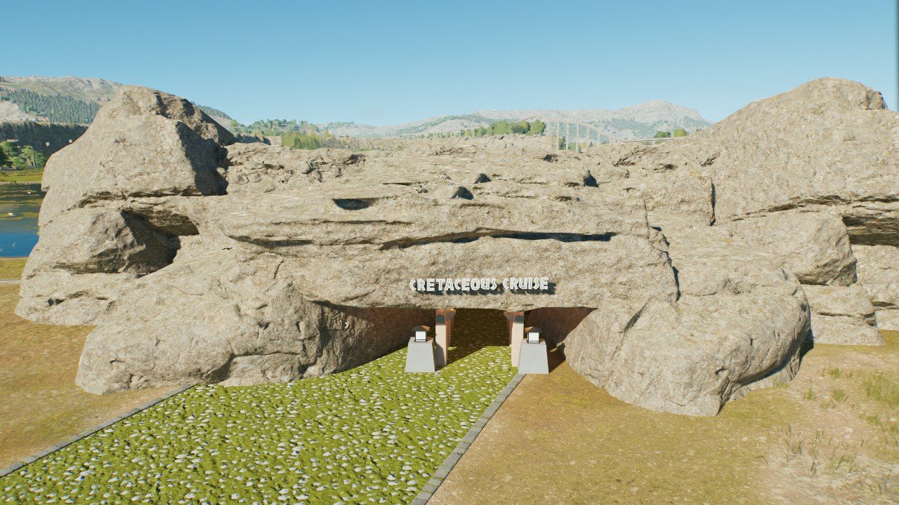 Rock kayak Tour Entrance - Workshop - Jurassic World Evolution 3