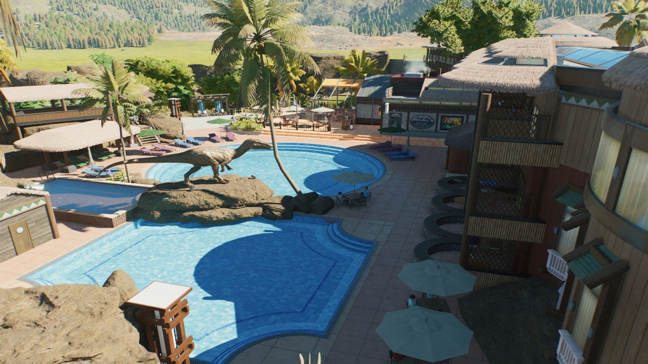 Safari Lodge Bar & Pool - Workshop - Jurassic World Evolution 3