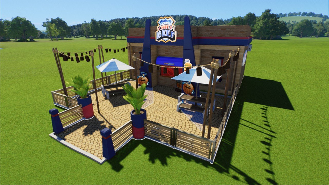 Chief Beef's Style Food Shop - Planet Coaster 2 creation - Frontier ...