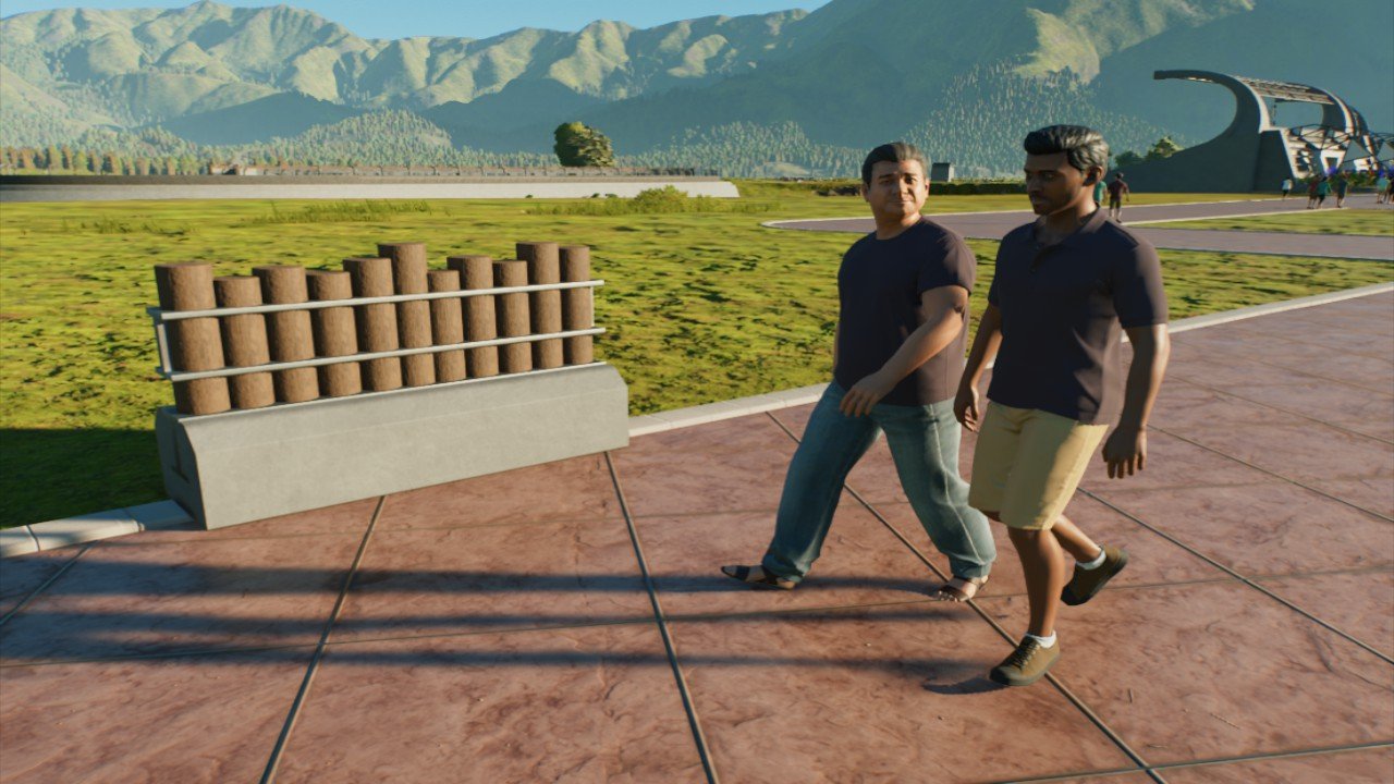 Simple Low Log Fence - Workshop - Jurassic World Evolution 3
