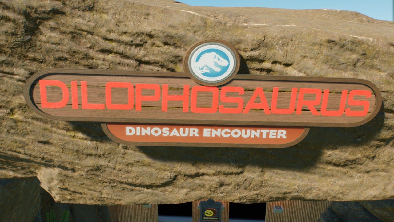 Signs: Dilophosaurus Encounter - Workshop - Jurassic World Evolution 3