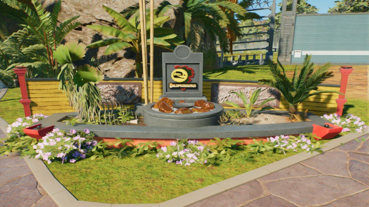Signs: Dilophosaurus Planter - Workshop - Jurassic World Evolution 3