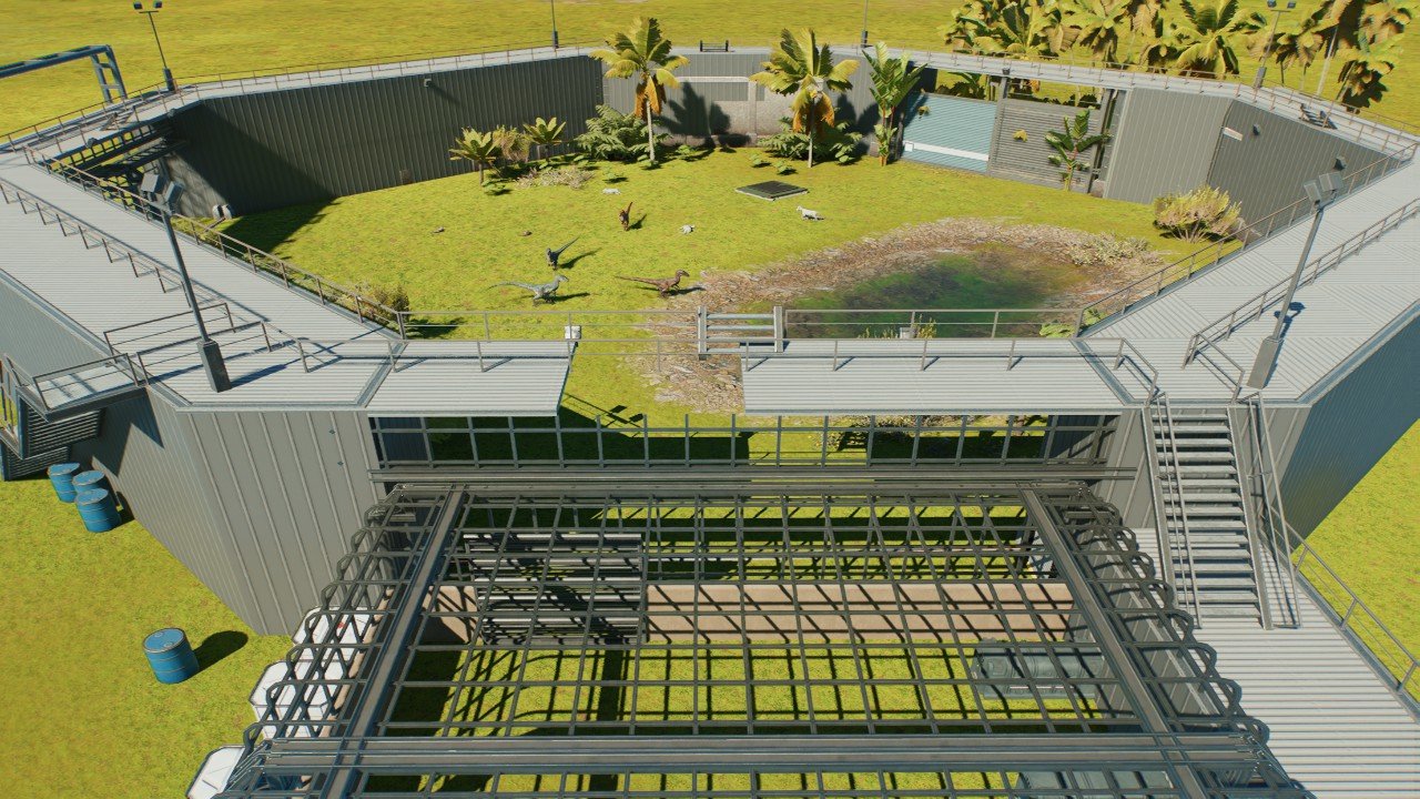Jw Raptor Paddock (no walkway) - Workshop - Jurassic World Evolution 3