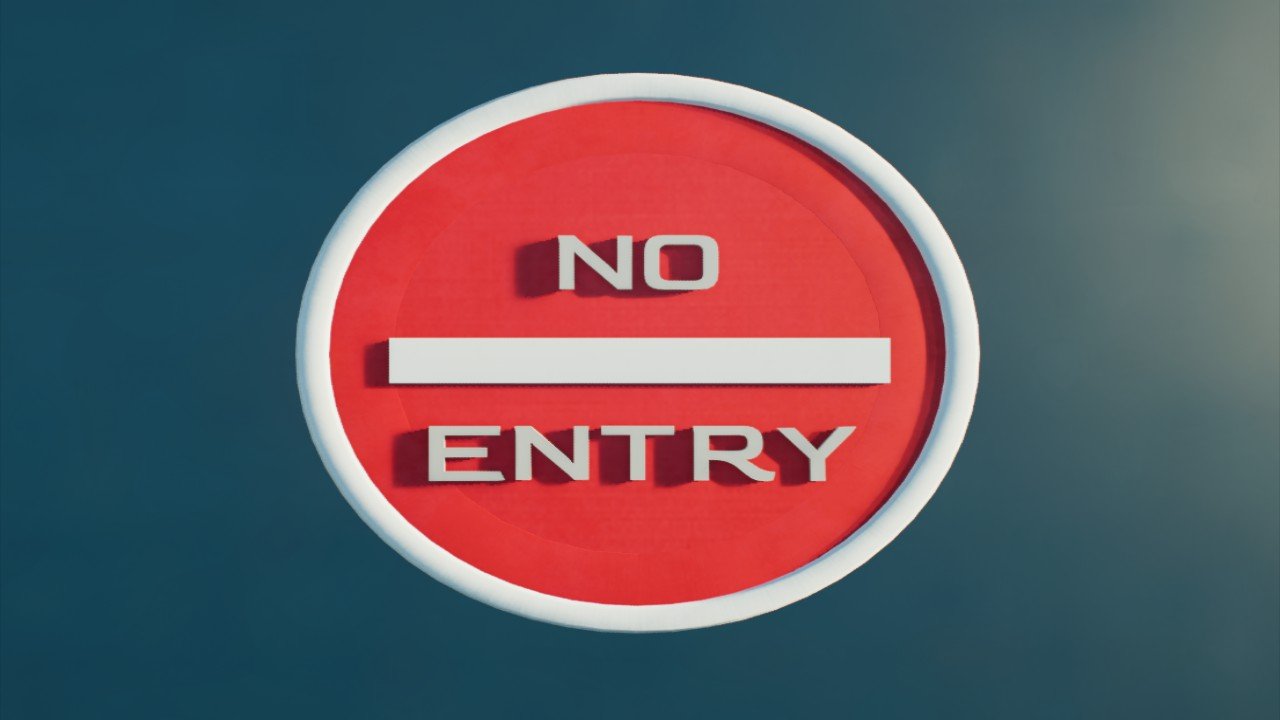 No Entry Sign - Workshop - Jurassic World Evolution 3