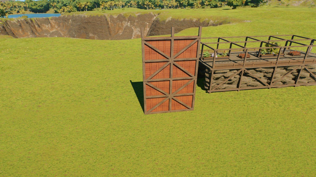 Large Rustic wall - Workshop - Jurassic World Evolution 3