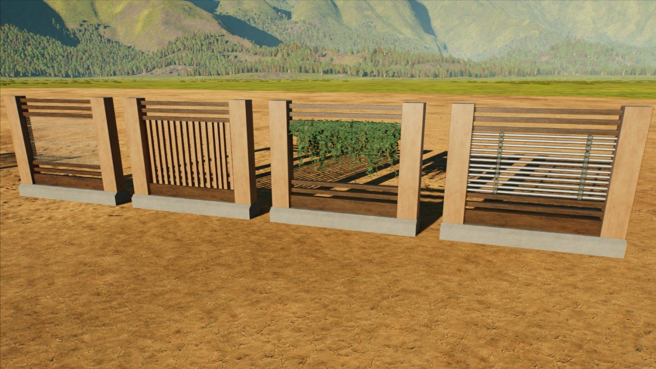 Wooden Fences (Pack 2) - Workshop - Jurassic World Evolution 3