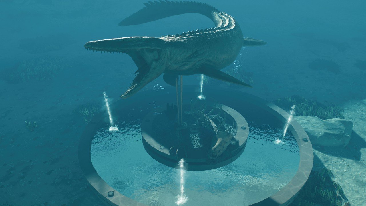 Underwater mosasaur fountain - Workshop - Jurassic World Evolution 3