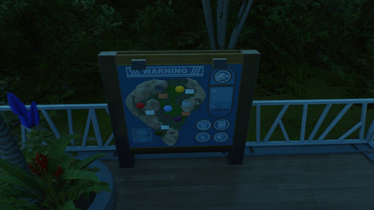 isla Nublar map Jurassic World - Workshop - Jurassic World Evolution 3