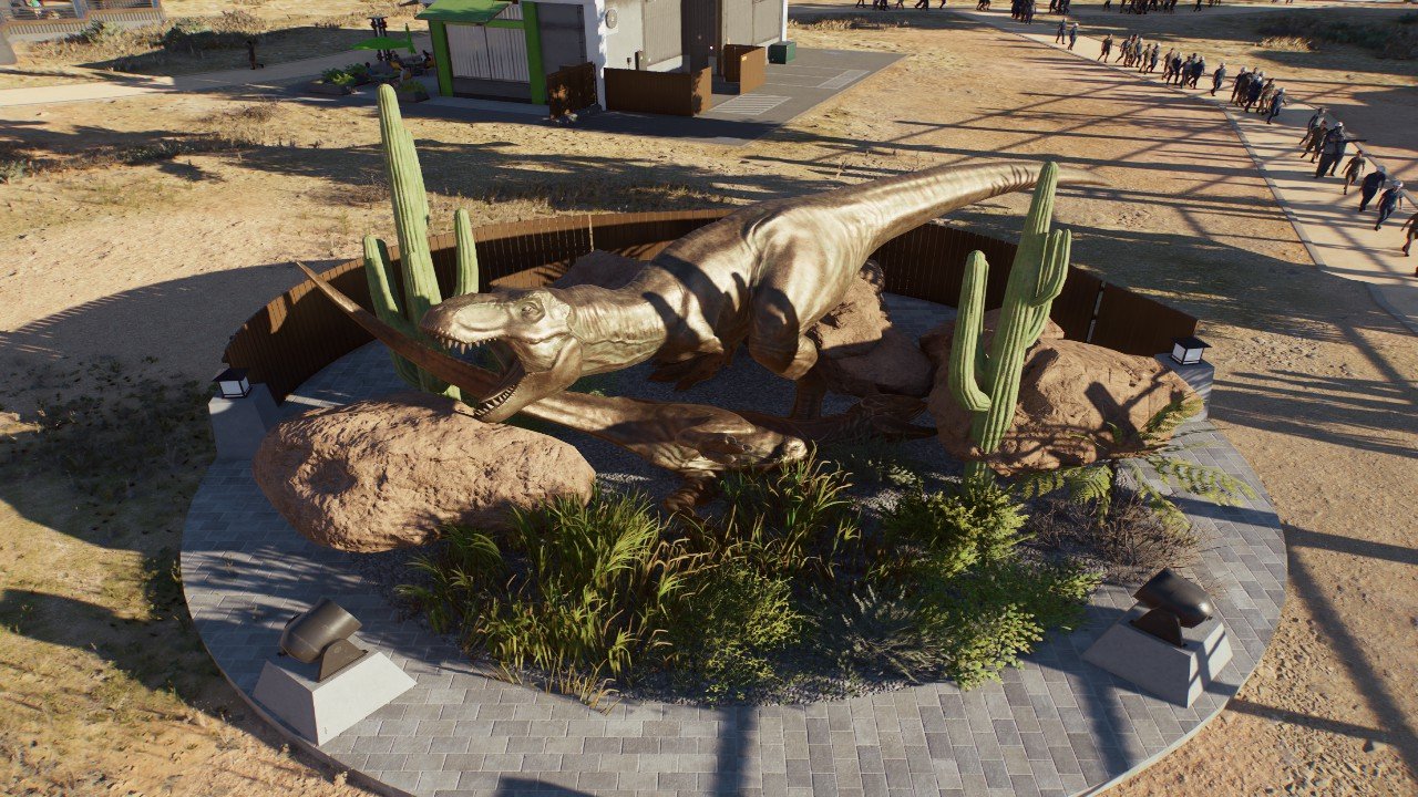 Statue of a T-rex ****ing a carnotaurus - ワークショップ - ジュラシック・ワールド・エボリューション 3