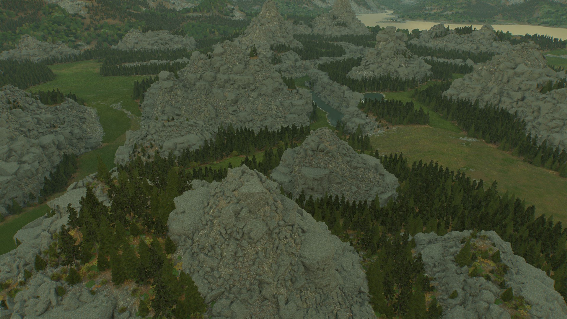 Temperate mountain land scape - Workshop - Jurassic World Evolution 3