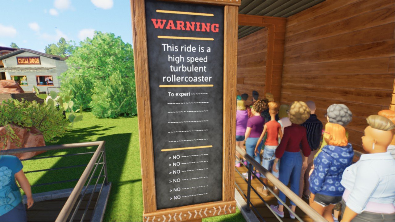 Coaster Warning Sign - Workshop - Planet Coaster 2