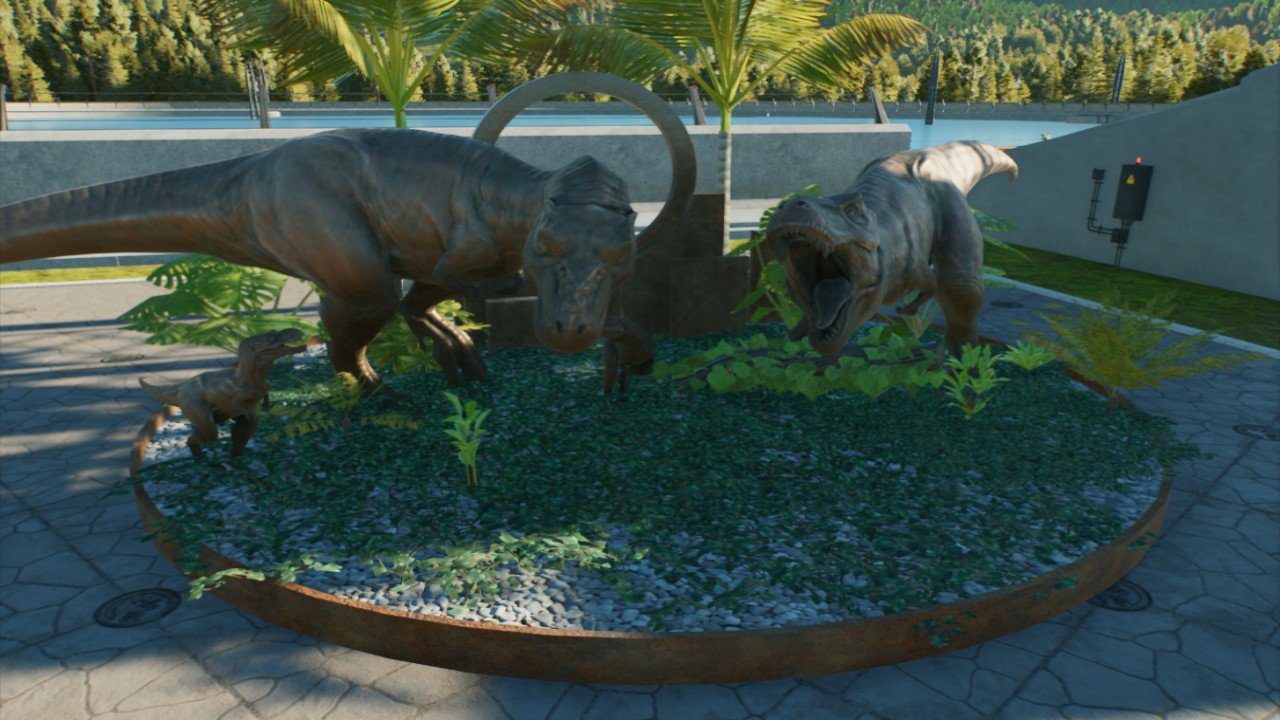 Rex Family Statue - Workshop - Jurassic World Evolution 3