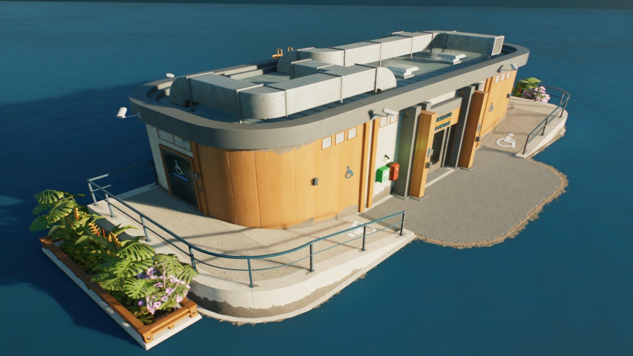 DIN Restroom & Toilet Block - Workshop - Jurassic World Evolution 3