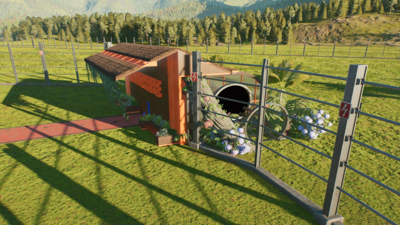 Orange and Brown Gyrosphere - Workshop - Jurassic World Evolution 3