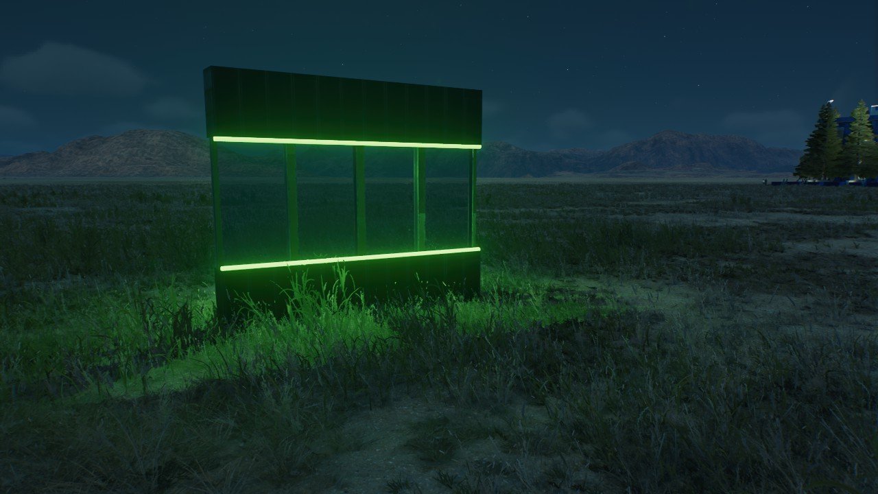 Neon green viewing wall - Workshop - Jurassic World Evolution 3