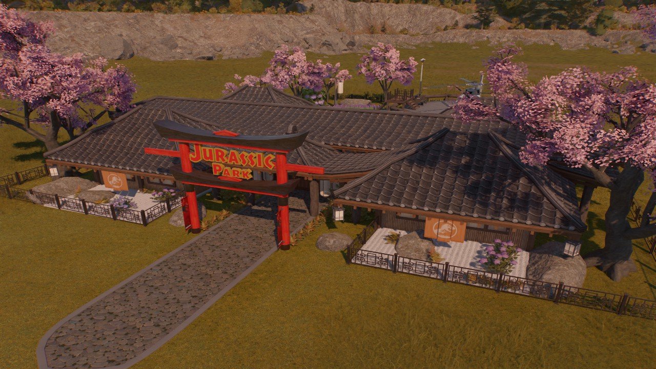 Japanese park arrival point - Workshop - Jurassic World Evolution 3