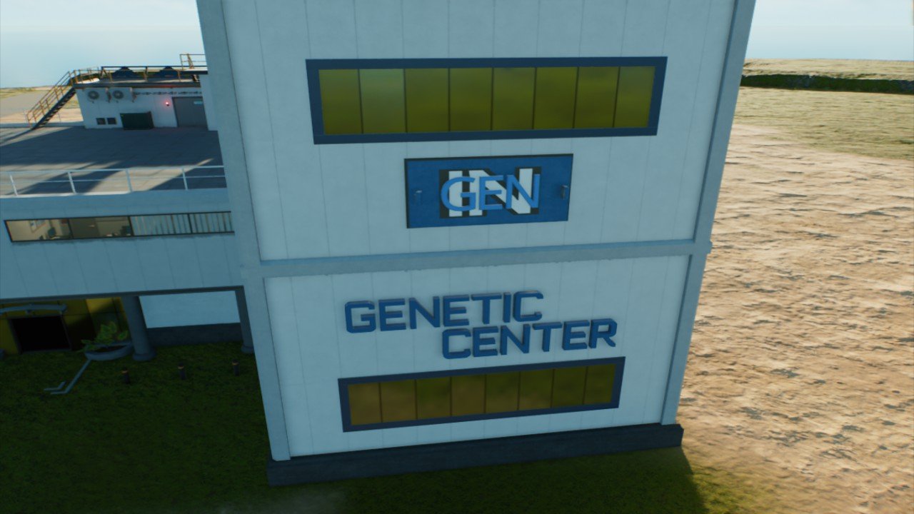 InGen Genetic Center Sign - Workshop - Jurassic World Evolution 3