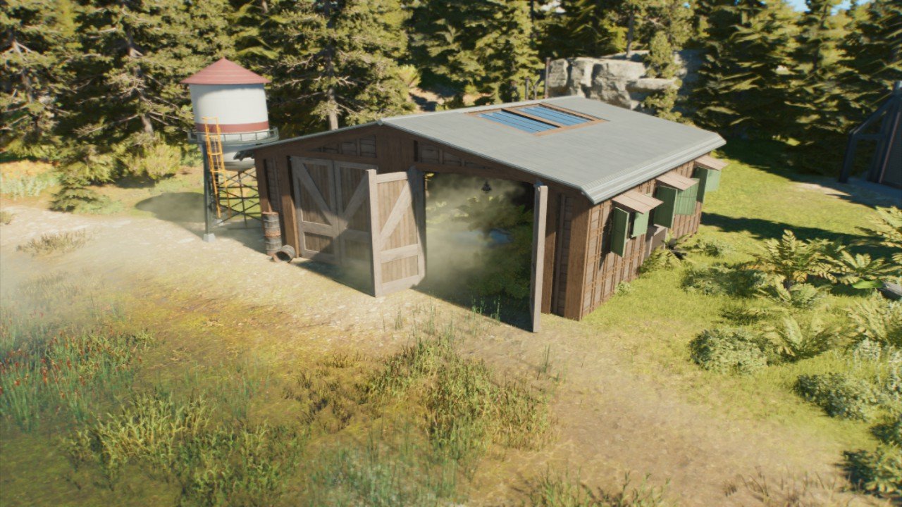Dinosaur Hard Shelter Barn - Workshop - Jurassic World Evolution 3