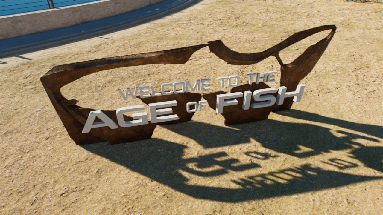 "Age of Fish" Sign - Workshop - Jurassic World Evolution 3