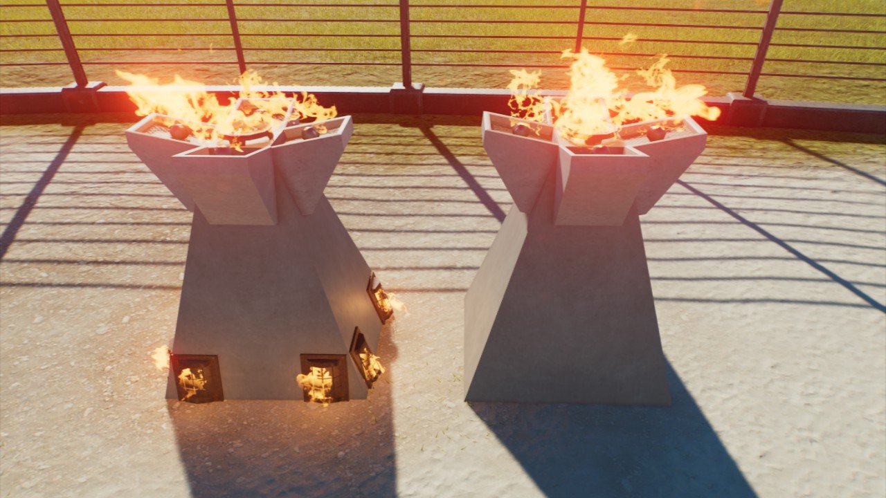 Concrete Torches - Workshop - Jurassic World Evolution 3