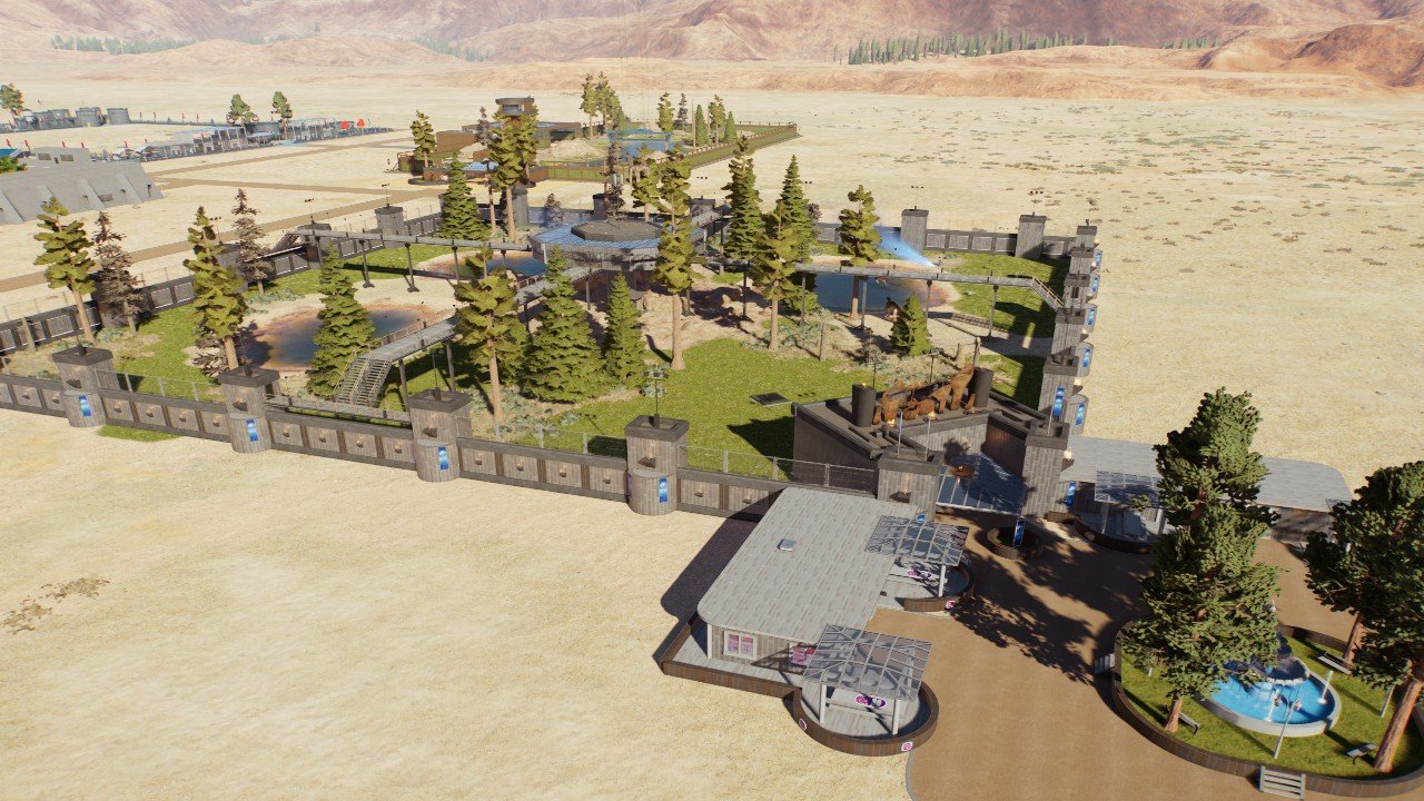 Metal wall paddock - Workshop - Jurassic World Evolution 3