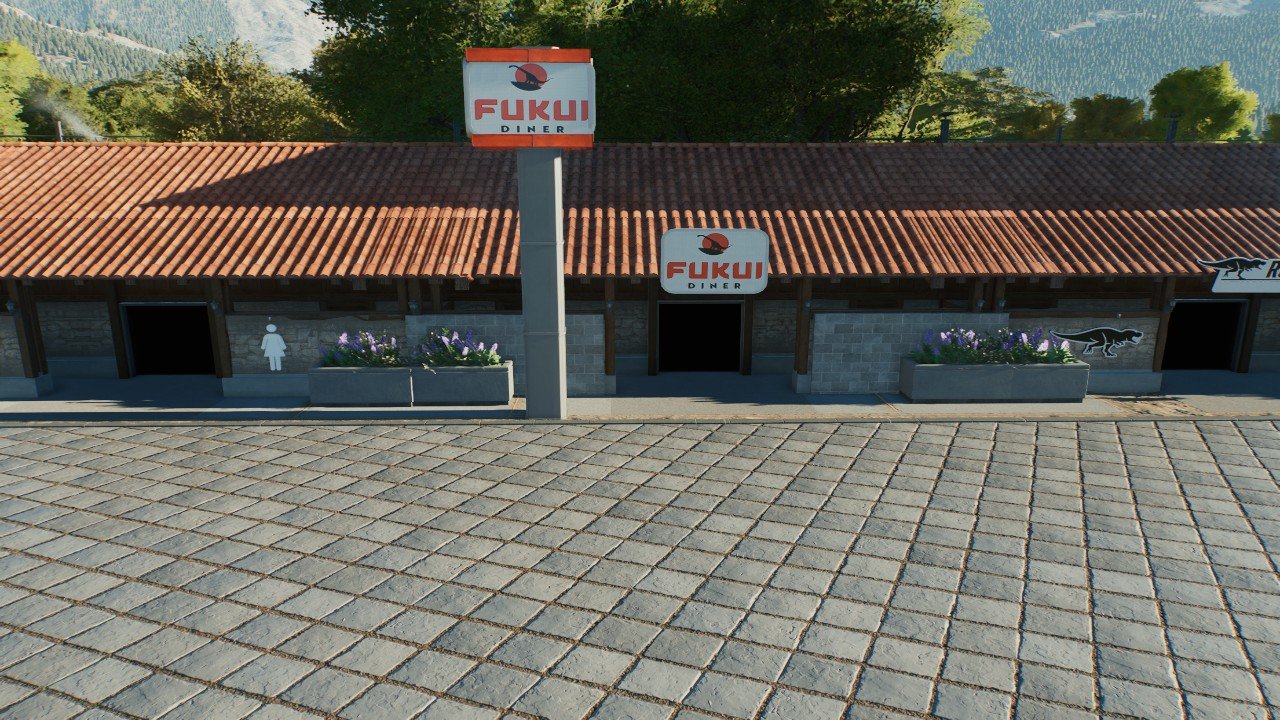 Funki Diner big sighn. - Workshop - Jurassic World Evolution 3