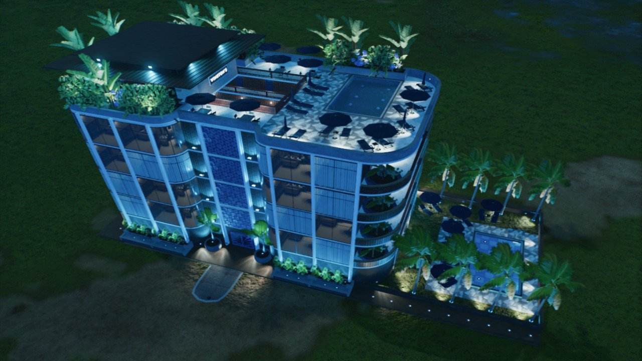 The Blue Atrium Resort - Workshop - Jurassic World Evolution 3