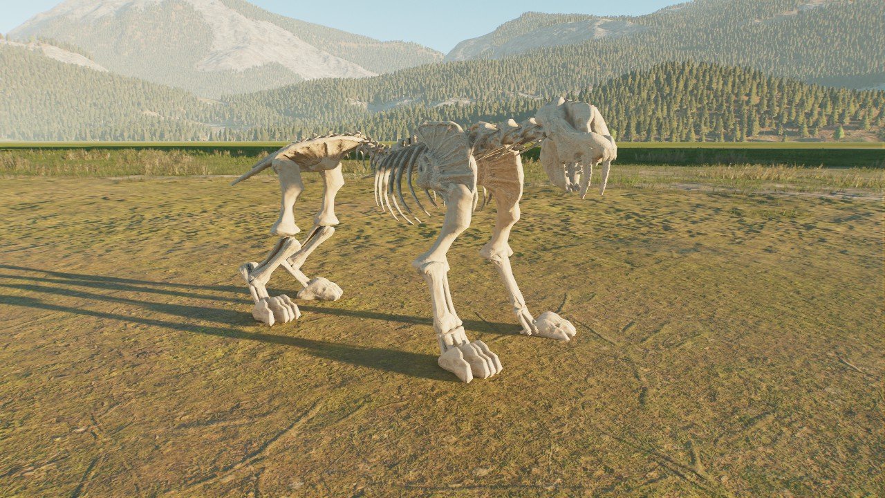 Smilodon Skeleton - Workshop - Jurassic World Evolution 3