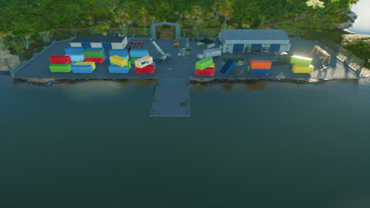FENCE/GATE DOCK JW CAMP CRETACEOUS - Workshop - Jurassic World Evolution 3