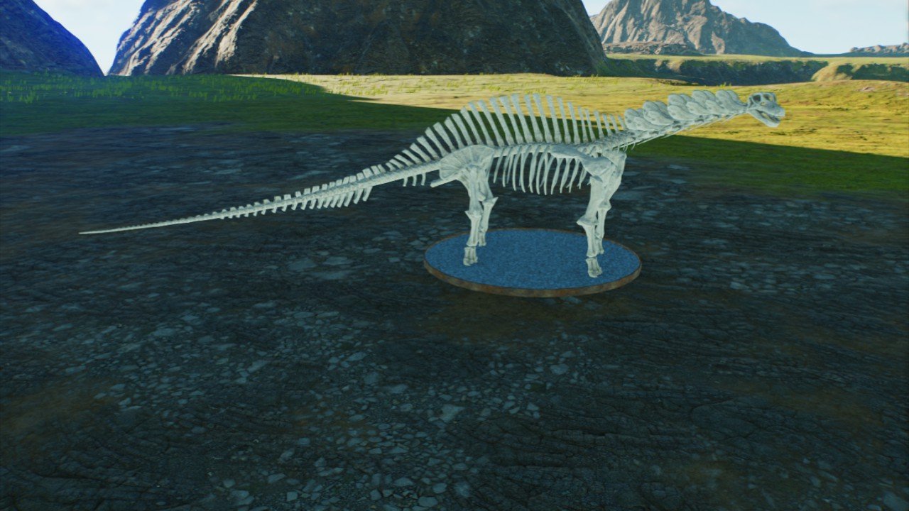 Amargasaurus skeleton - Workshop - Jurassic World Evolution 3