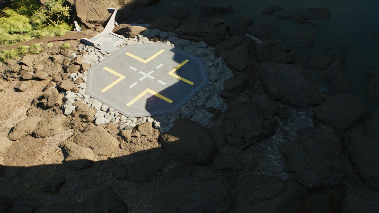 Helipad Entrance 1993 [shell] - Workshop - Jurassic World Evolution 3