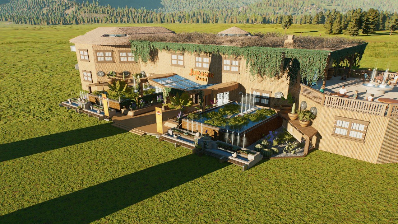 Africanesque Helicopter Entrance - Workshop - Jurassic World Evolution 3