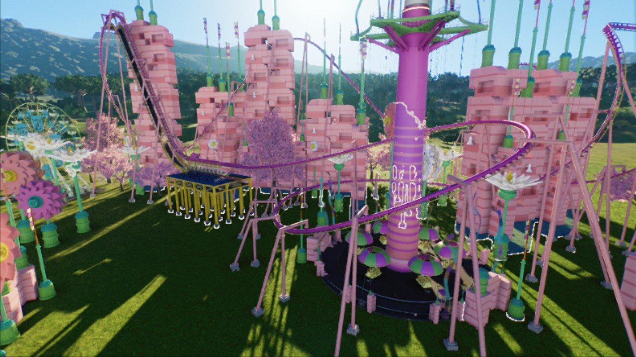 Spring Tiny Robots Pink Castle - Workshop - Planet Coaster 2