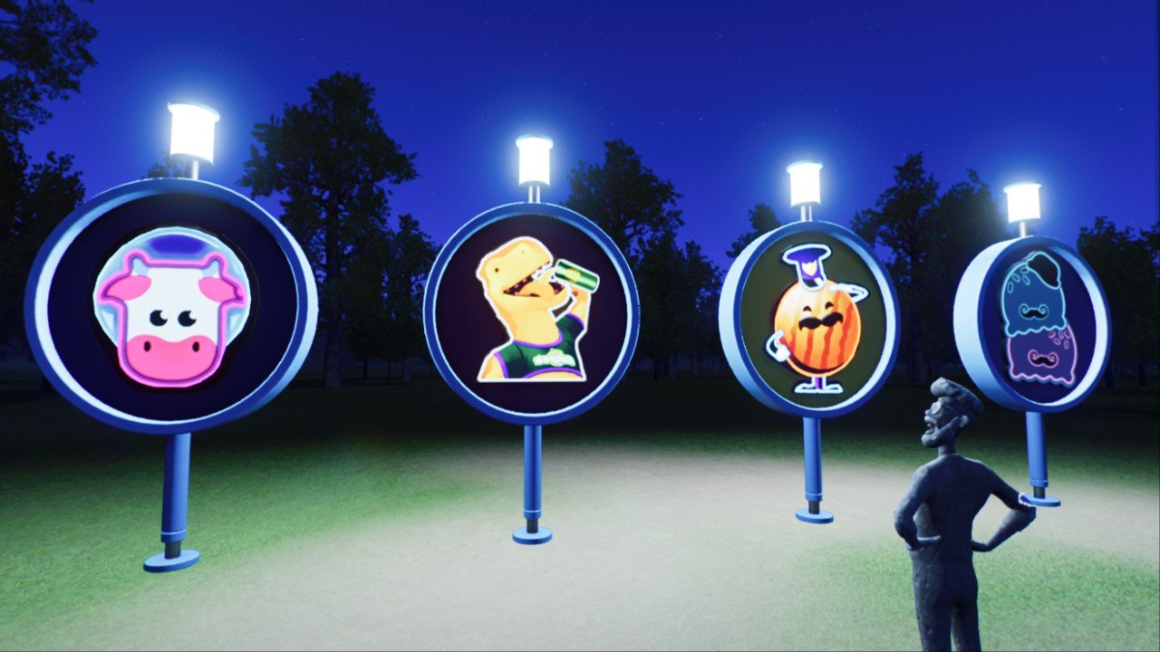Light-up Character Mascot Signs - Workshop - Planet Coaster 2
