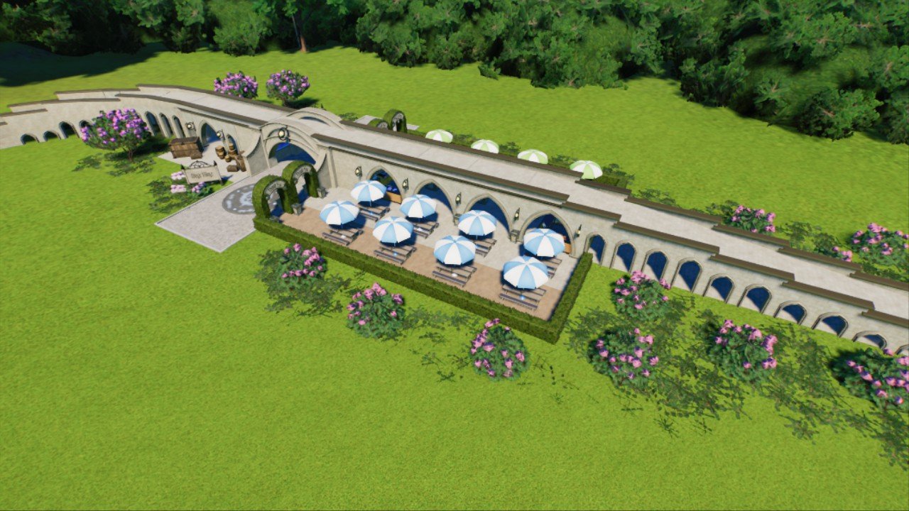Magic Viaduct Train Restaurant - Workshop - Planet Coaster 2
